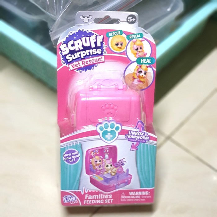Jual Terbatas Little Live Pets Scruff Surprise Vet Rescue Feeding Set ...