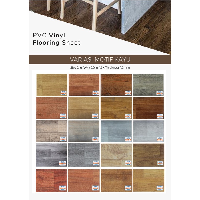 Jual Vinyl Flooring Tebal 1,2mm / Karpet Vinyl Alva Meteran | Shopee ...