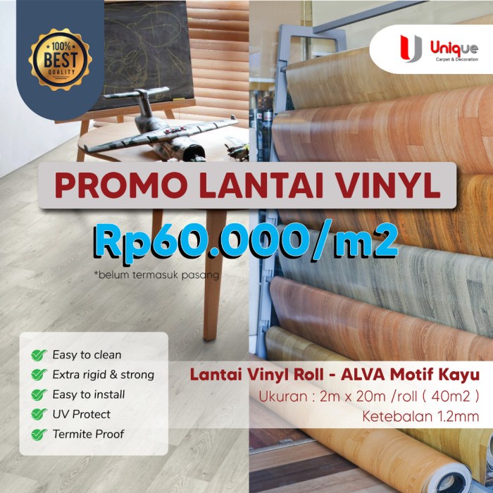 Jual Karpet Lantai Vinyl Eceran / Karpet Lantai Vinyl Termurah | Shopee ...