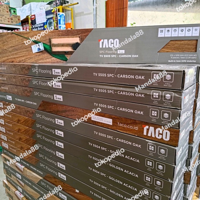 Jual Taco SPC Taco Vinyl Taco Lantai Taco Flooring Taco 3mm 4mm 5mm ...