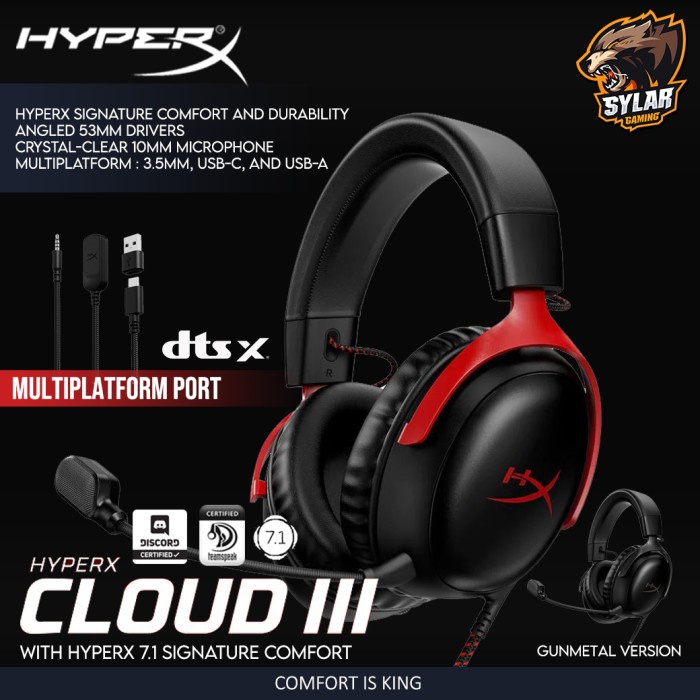 Jual Hyperx Cloud 3 / Cloud Iii Gaming Headset | Shopee Indonesia