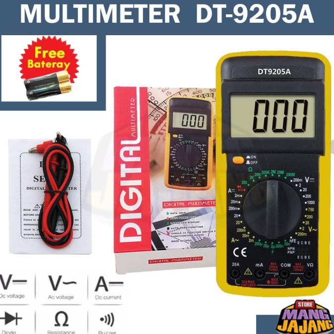 Jual Multimeter Digital DT920A Alat Pengukur Arus Listrik Avometer ...