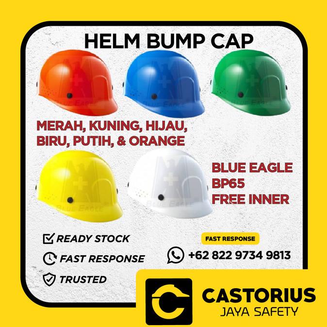 Jual Helm Proyek Bump Cap Blue Eagle BP65 Helm Safety Bump Cap Blue ...