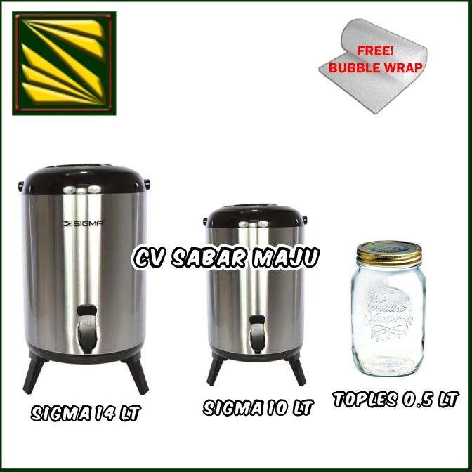 Jual Dispenser / Termos air panas dan dingin Jumbo stainless sigma 10 ...