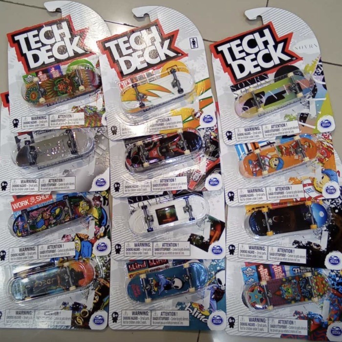 Jual Tech Deck Fingerboard 3 Choice Mini Skateboard | Shopee Indonesia