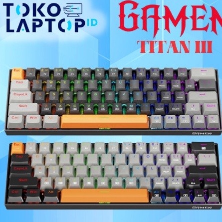 Jual Model Terkini Gamen Titan III / 3 RGB Mechanical Gaming Keyboard ...