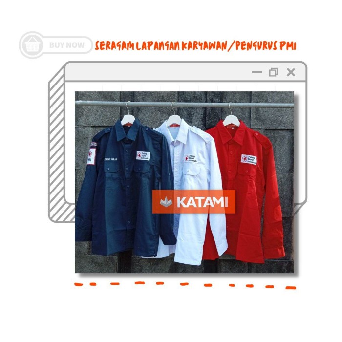 Jual Baha Seragam Pdh Lapangan Pmi | Shopee Indonesia