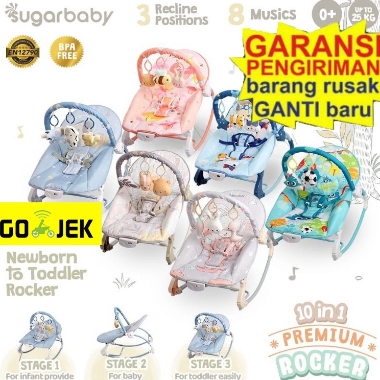Jual Harga Termurah Bouncer Sugarbaby Rocking 10 in 1 PREMIUM Kursi goyang manual Ayunan bouncer manual Ayunan bayi bouncer sugarbaby rocking sugarbaby ayun manual bouncer rocking ayun manual