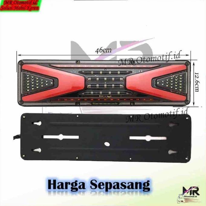 Jual Lampu Variasi Stoplamp Rem Led Belakang mobil truk Truck 12 &24 ...