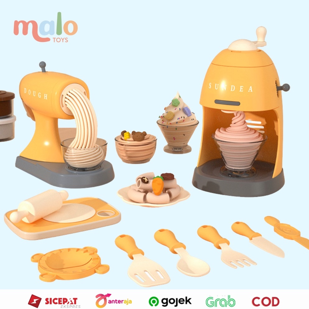 Jual Paling Diminati MALOTOYS - Cetakan Playdough Ice Cream Noodle ...