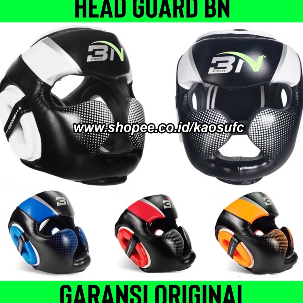 Jual Paling Diminati Head Guard Muaythai BN Original, Head Guard MMA BN ...
