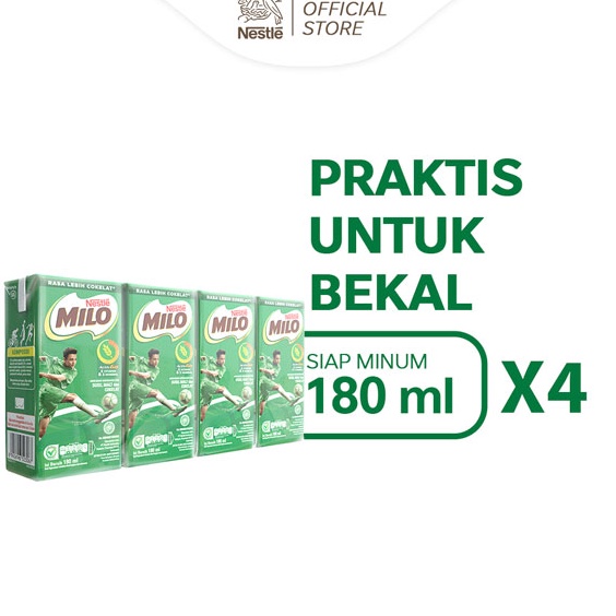 Jual Harga Murah MILO ACTIV-GO UHT Susu Coklat 180ml - 4 pcs | Shopee ...