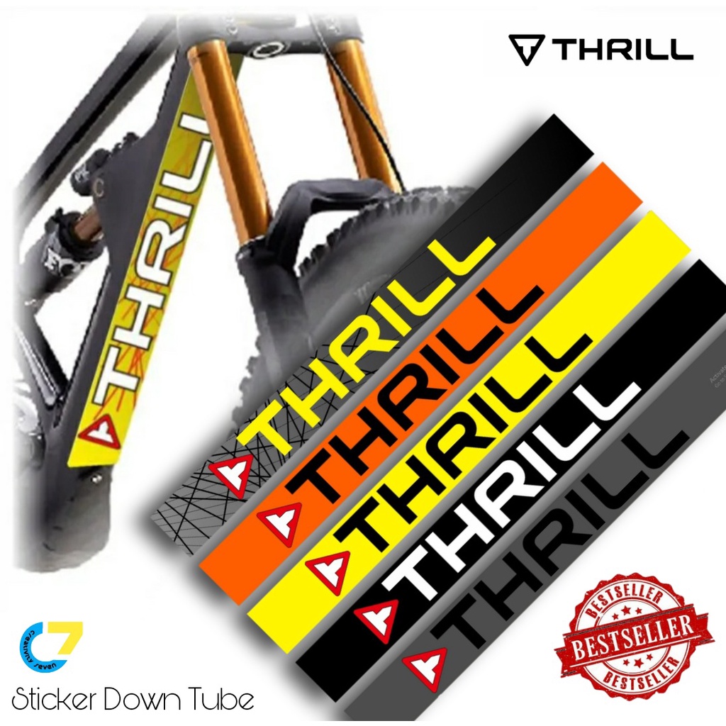 Jual Sticker sepeda / sticker Downtube sepeda / sticker thrill ...