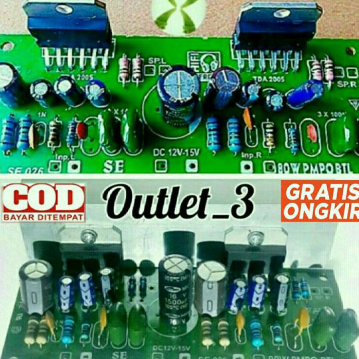 Jual ϟYgj Kit Mini Power Amplifier IC TDA 2005 BTL STEREO 80 Watt Lkp ...