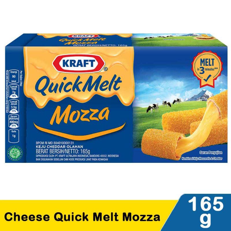 Jual kraft quick melt mozza kemasan box 165gr | Shopee Indonesia