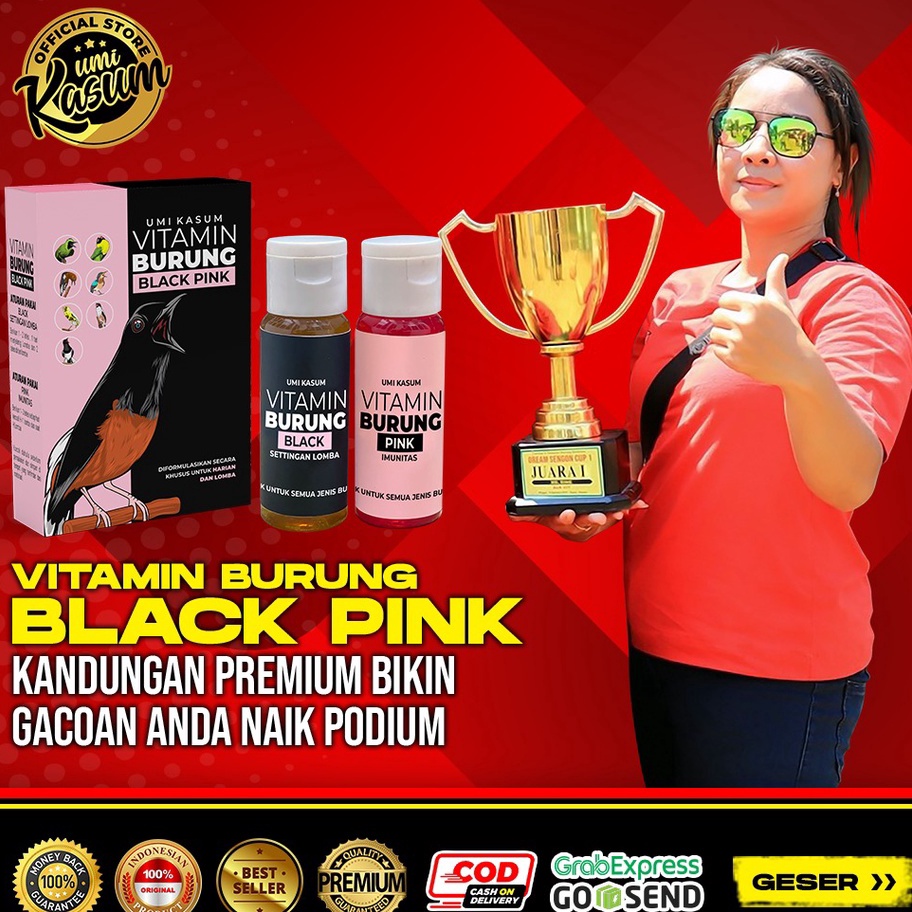 Jual ZBJB1722 5.5 COD Vitamin Burung Black Pink Umi Kasum untuk ...