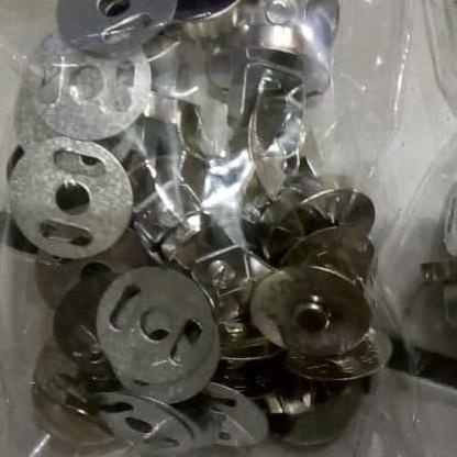 Jual Ready oke] magnet tas besar / kancing magnet silver / kaitan tas ...