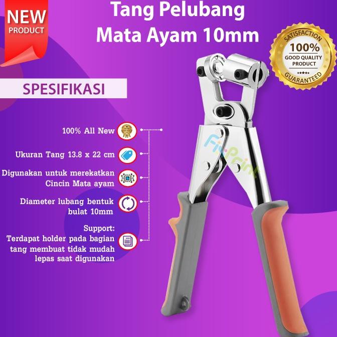 Jual =+=+=+] Tang Mata Ayam 10mm Eyelet Plier Punch Pelubang PVC Terpal ...