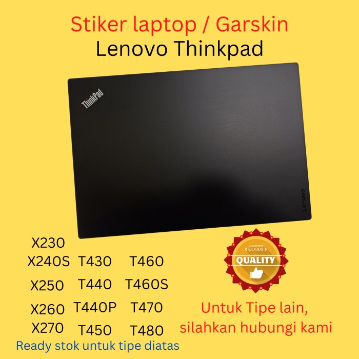 Jual Stiker Laptop Atau Garskin Laptop Lenovo Thinkpad | Shopee Indonesia