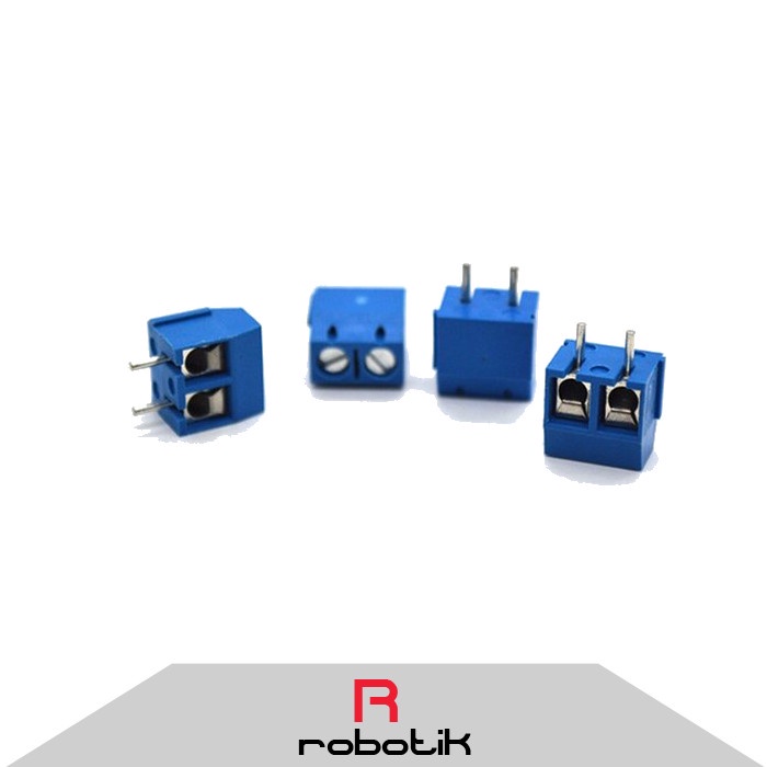 Jual Terminal Pcb Block Screw 2 Pin Kf301-2p Blue Biru | Shopee Indonesia