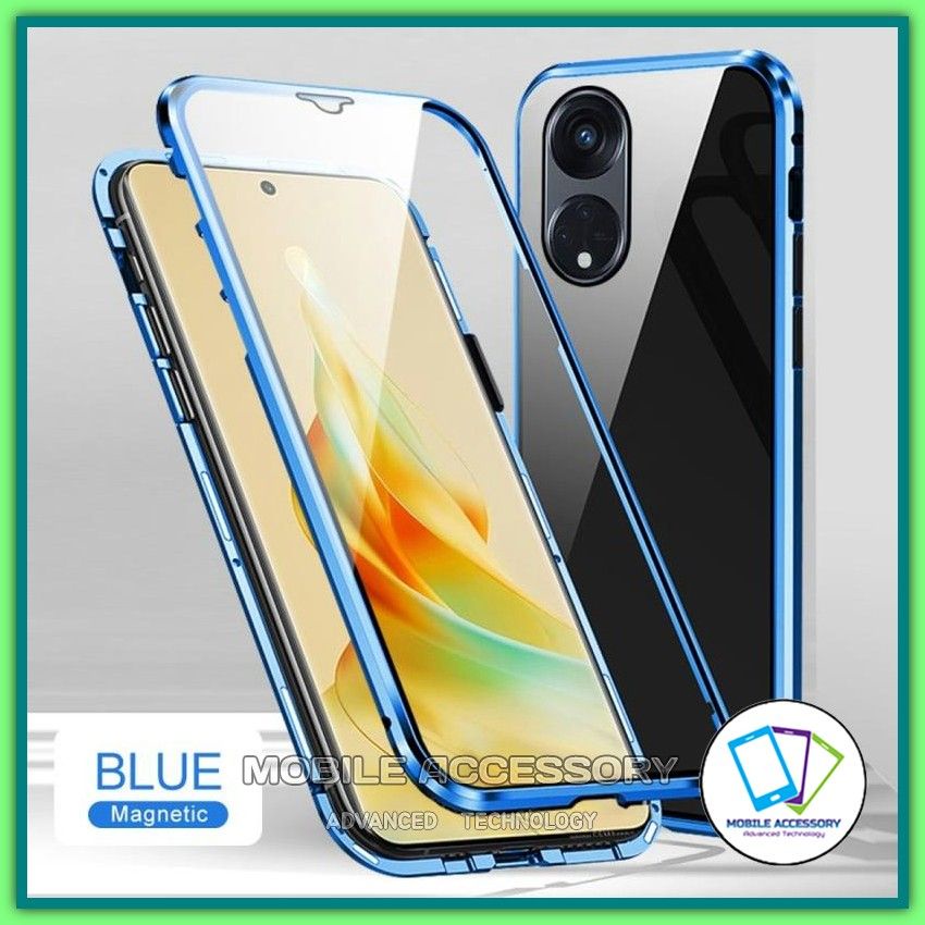 Jual Hardcase Magnet Oppo Reno 8T Reno8 T 5G 2 Sisi Depan Belakang Kaca ...