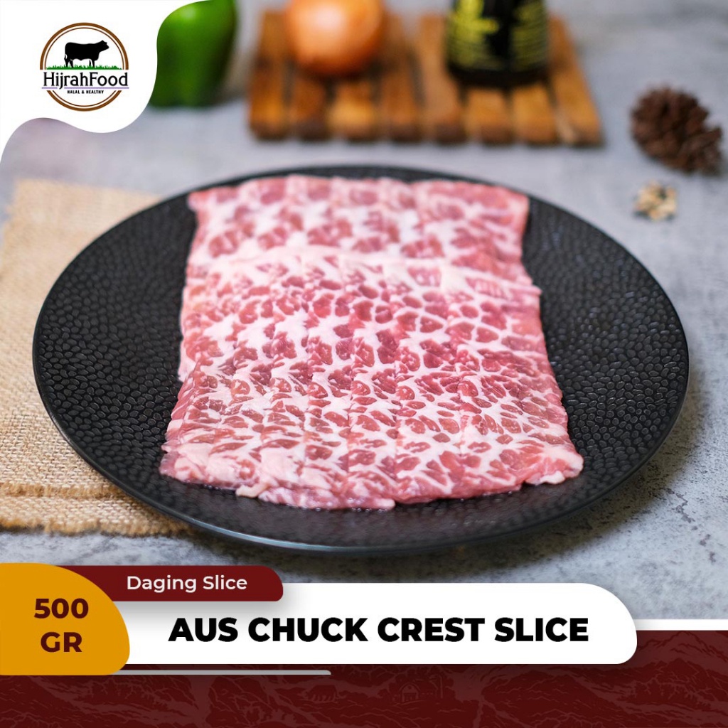 Jual Hijrahfood Daging Slice AUS Chuck Crest Beef Premium Sukiyaki ...