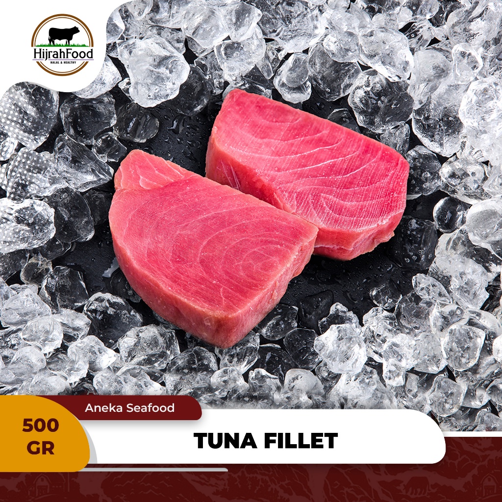 Jual Hijrahfood Tuna Fish Frozen Ikan Tuna Fillet Steak 500 gr | Shopee ...