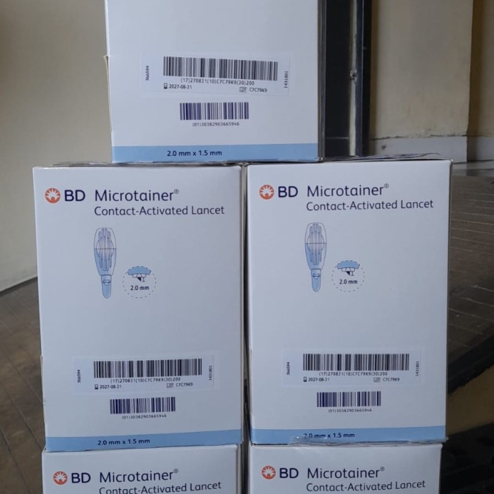 Jual Bd Microtainer Lancet Contact-Activated Lancet Box Termurah ...