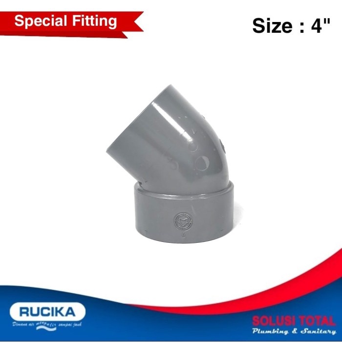 Jual 45Kl D 45 4 Inch Elbow Socket Spigot 4" Special Fitting Rucika ...