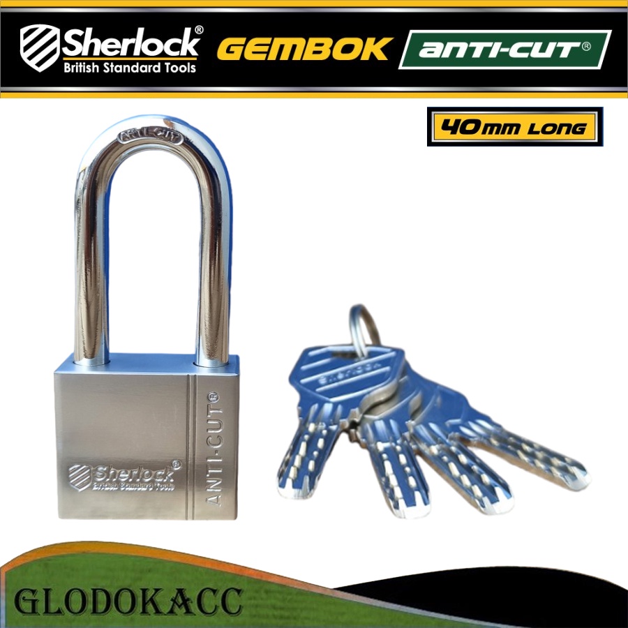 Jual Gembok Anti Maling Original Sherlock Tools ANTI CUT 40 mm Panjang | Shopee Indonesia