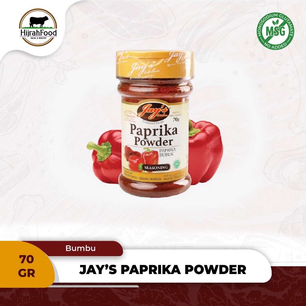 Jual Jay's Kitchen Paprika Powder Seasoning / Bumbu Paprika Bubuk (70 ...