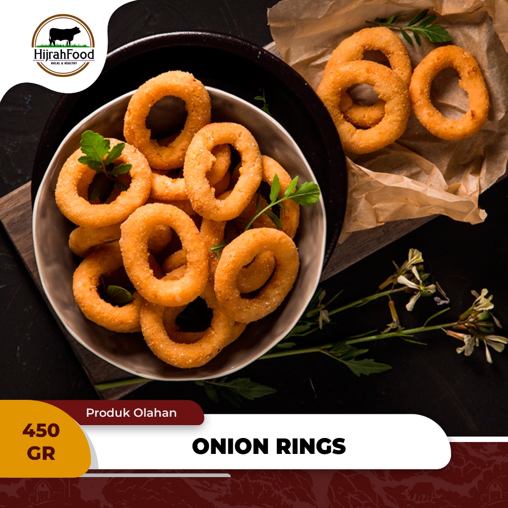 Jual Breaded Onion USA Rings / Bawang Bombay Cincin Crispy (450 gr ...
