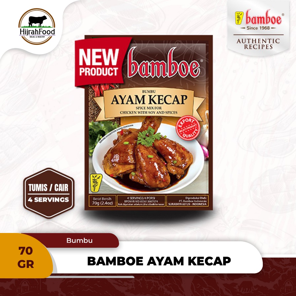 Jual Bamboe Chicken with Soy Spice Mix Bumbu Ayam Kecap - 70 gr ...