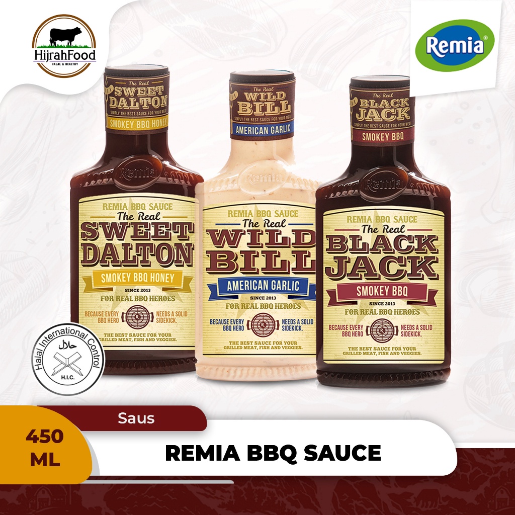 Jual Remia Saus American Garlic BBQ Sauce/ Smokey BBQ / Smokey BBQ ...