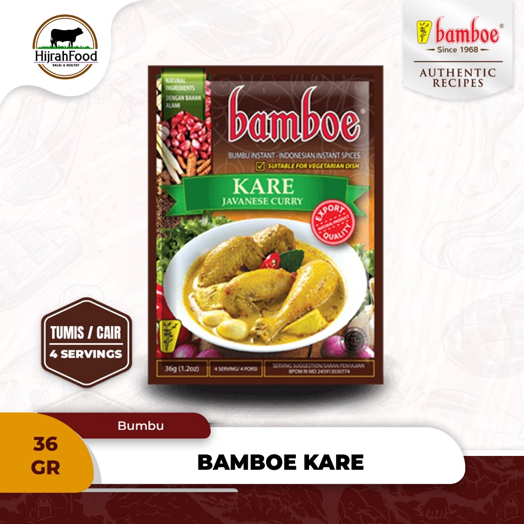 Jual Bamboe Bumbu Kare / Kari | Javanese Curry Spice Mix (36 g) | Shopee Indonesia