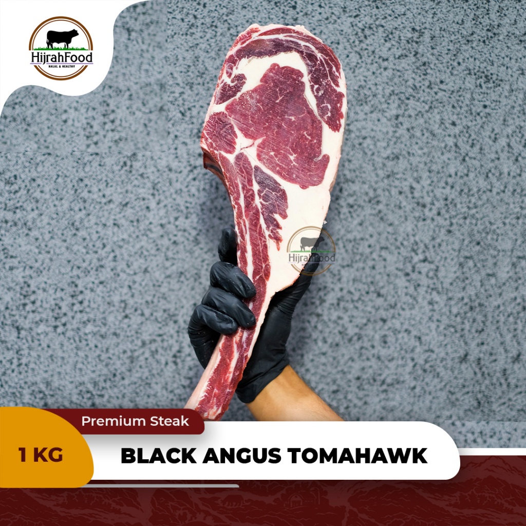 Jual Beef Black Angus TOMAHAWK / Bone-In Ribeye Grain-Fed Steak Ribs AUS - Pilih Varian | Shopee ...