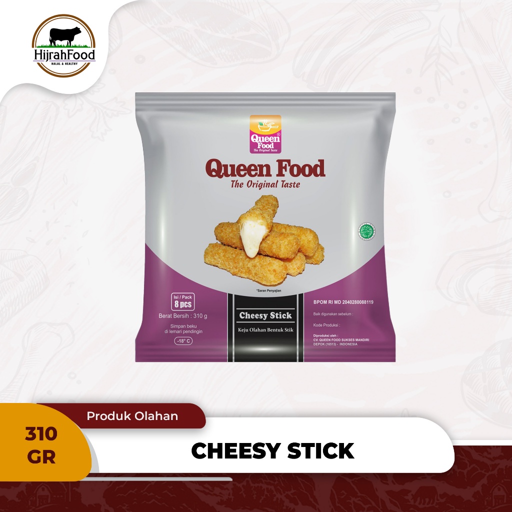 Jual Queen Food Cheesy Stick | Stik Isi Keju Mozzarella | Cheese Stick ...