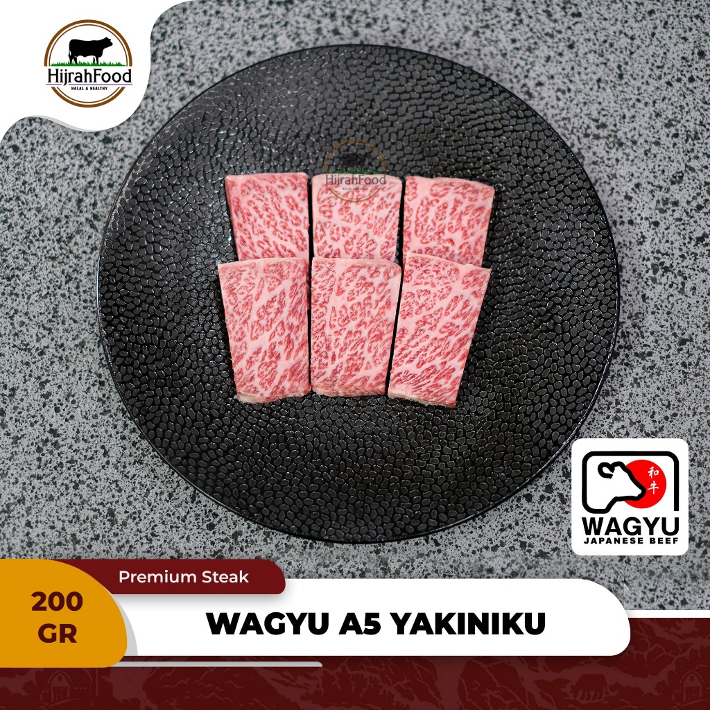 Jual Hijrahfood Japanese Wagyu A5 Nishiawa Beef Yakiniku Cut | Daging Sapi Grade A5 - (Qty. 200 ...