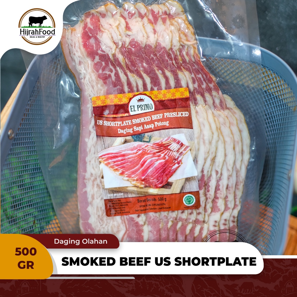 Jual Smoked Beef US Short Plate Sliced / Daging Asap US Short Plate ...