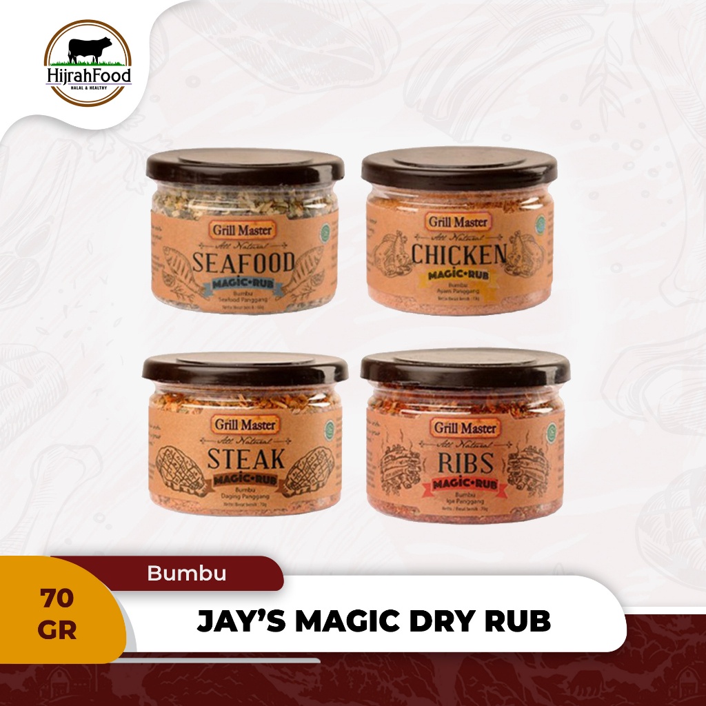 Jual Jay's Kitchen Grill Master Magic Dry Rub Steak - Ribs - Seafood - Chicken | Shopee Indonesia