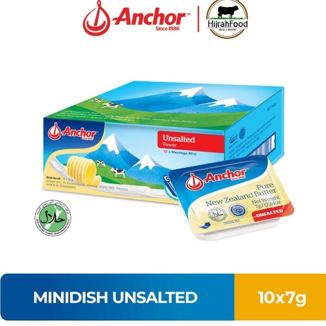 Jual Anchor New Zealand Butter Minidish 10 x 7gr - Saled / Unsalted ...