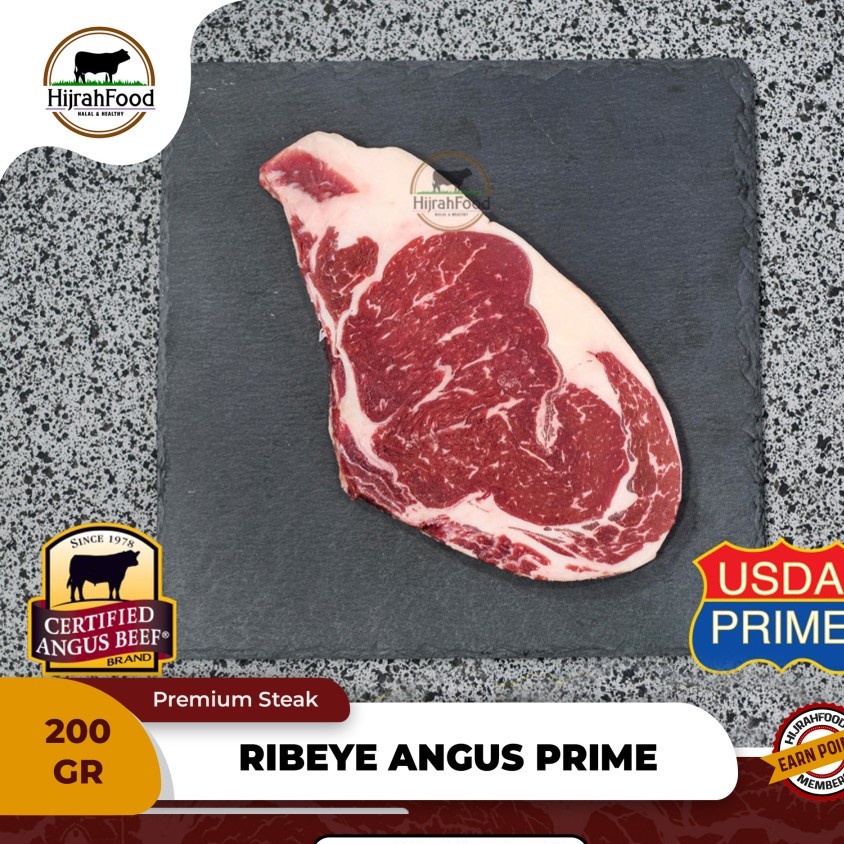 Jual Hijrahfood Ribeye Steak USDA PRIME Grade | US Black Angus Beef Rib ...