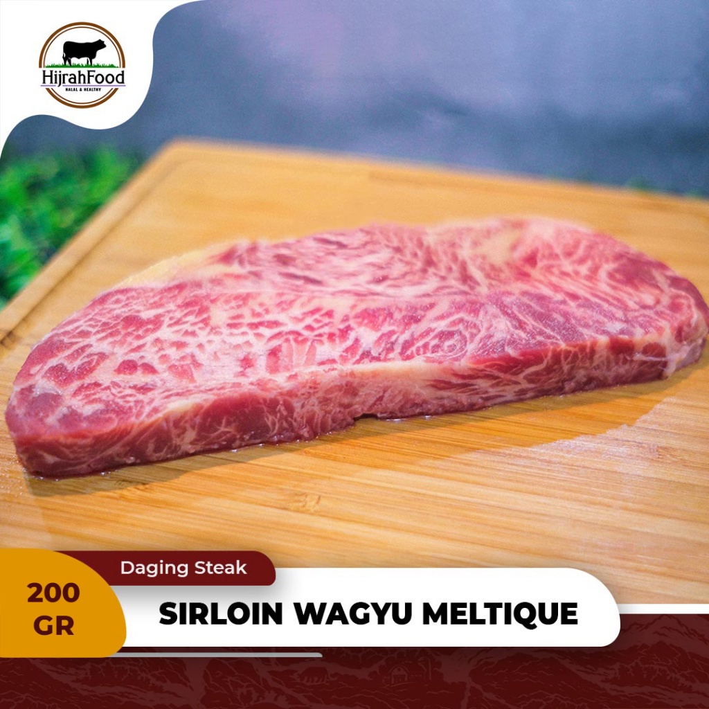 Jual Sirloin Wagyu Meltique Beef Steak AUS | Sirloin Steak | Shopee ...