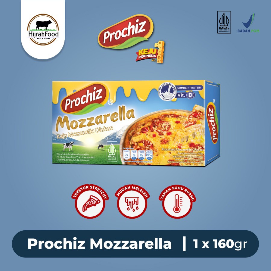 Jual Prochiz Mozarella Cheese | Keju Mozarella - 160 gr | Shopee Indonesia