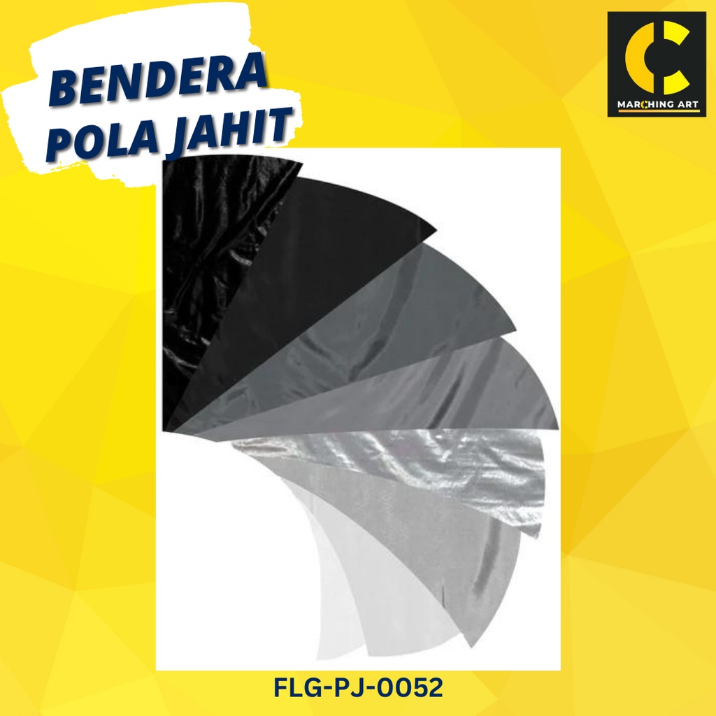 Jual Bendera Color Guard Pola Jahit Swing Flag Marching band/Drum band ...