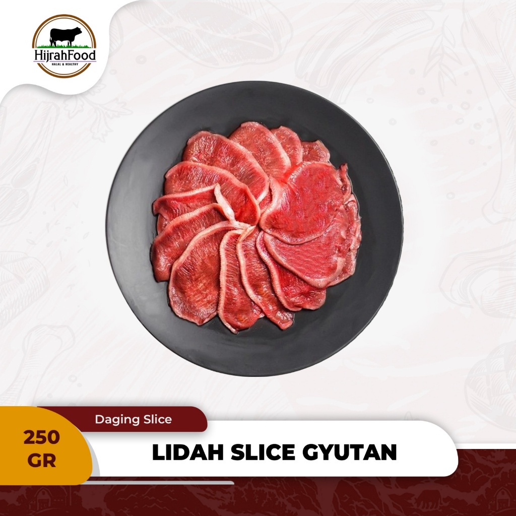 Jual Hijrahfood Lidah Sapi Slice Tipis AUS | Beef Ox Tongue for Gyutan ...
