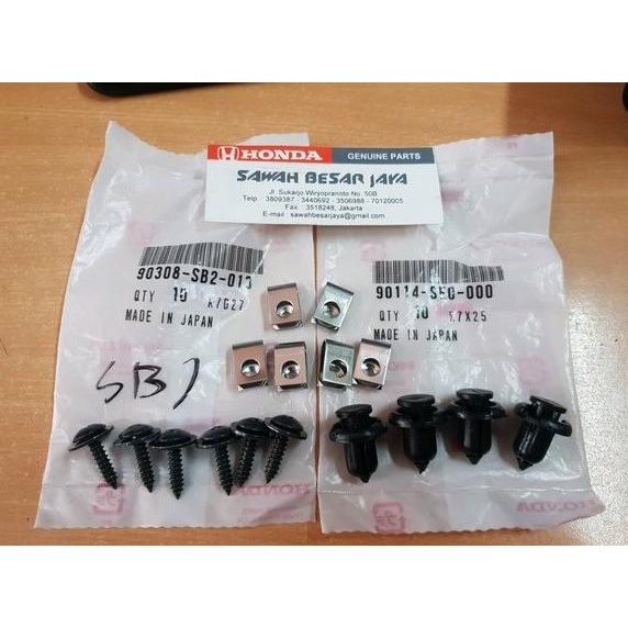 Jual Baut Klip Cover Engine Deck Dek Mesin Bawah Honda Hrv Original ...