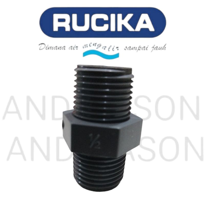 Jual DOUBLE NIPPLE 1/2 INCI RUCIKA (AW) DABEL NEPEL PVC 1/2 INCI | Shopee Indonesia