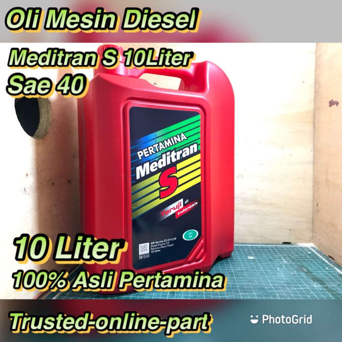 Jual Oli Mesin Diesel Pertamina Meditran S Sae 40 10Liter / Galon 100% ...