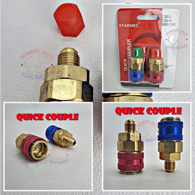 Jual Quick Coupler | Adapter Pengisian Freon Ac Mobil | Nepel R134 Ac ...